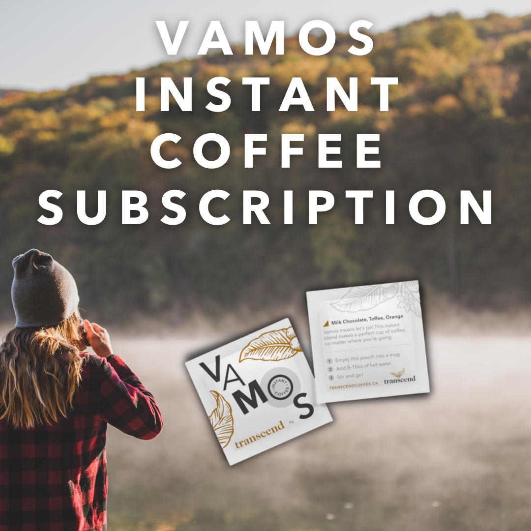 Transcend Coffee 5 Pack Vamos Instant Coffee Subscription – Transcend Coffee & Roastery